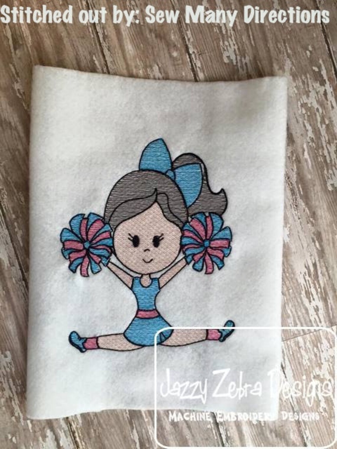 Cheerleader Sketch Machine Embroidery Design - Etsy
