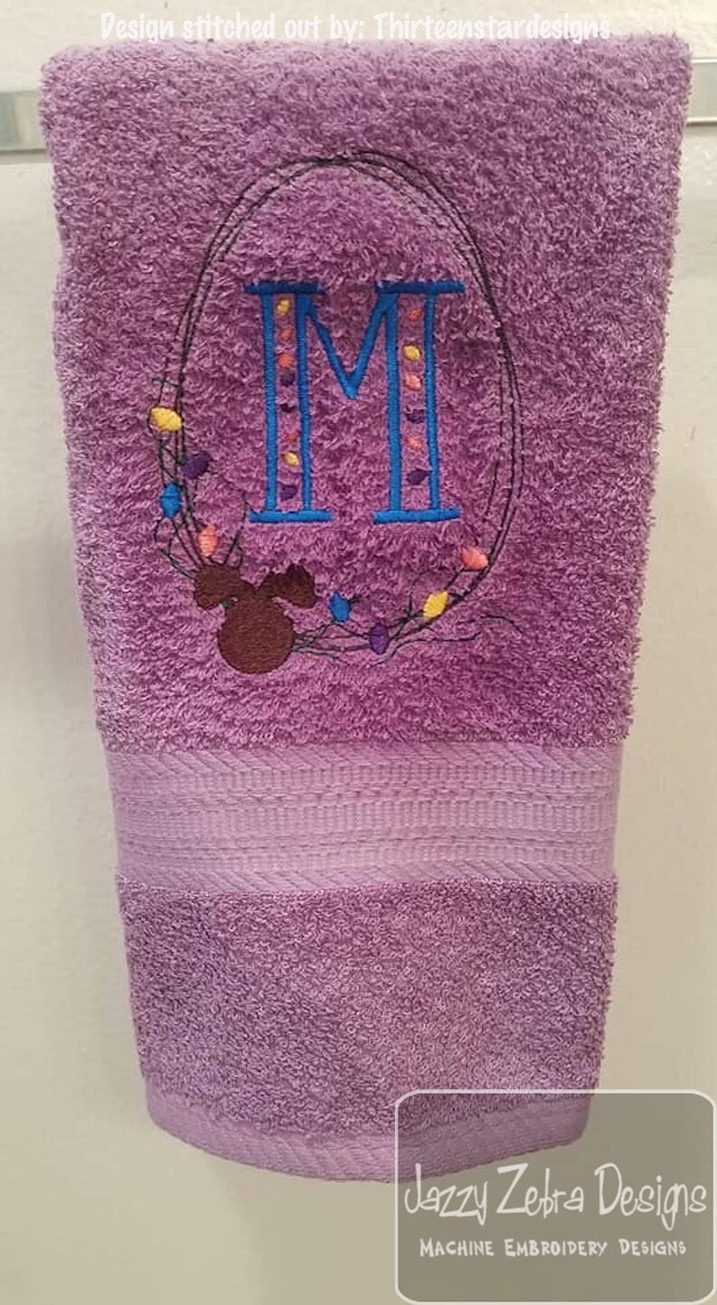 Easter Egg and Bunny Monogram Frame Machine Embroidery Design | Etsy