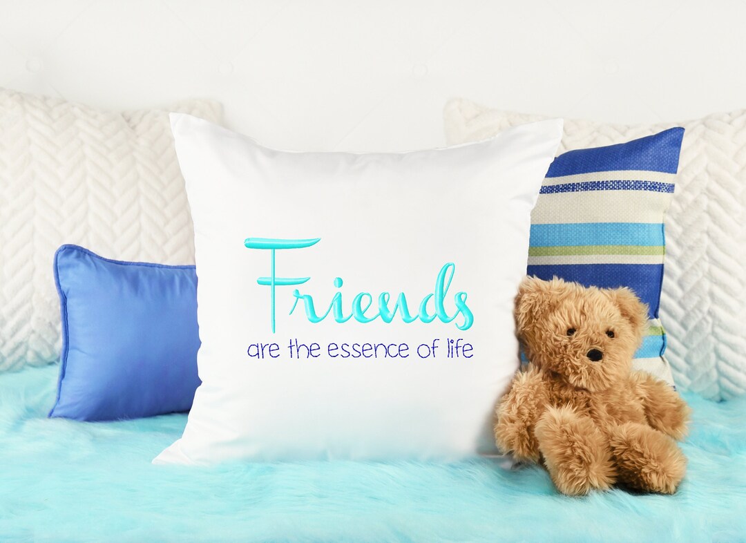 Friends Are the Essence of Life Saying Machine Embroidery Design - Etsy