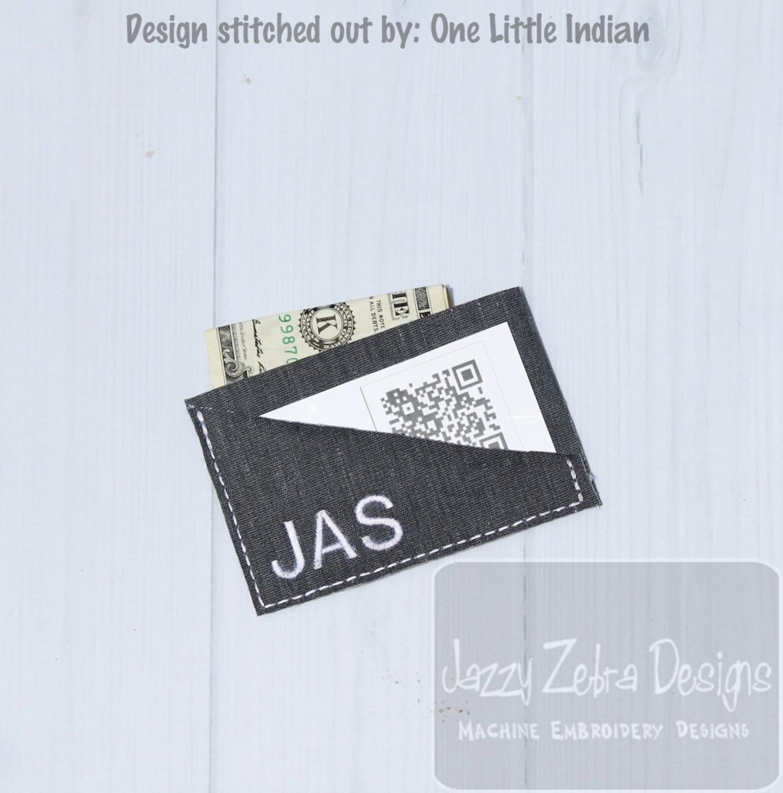 Front Pocket Wallet in the Hoop Machine Embroidery Design | Etsy