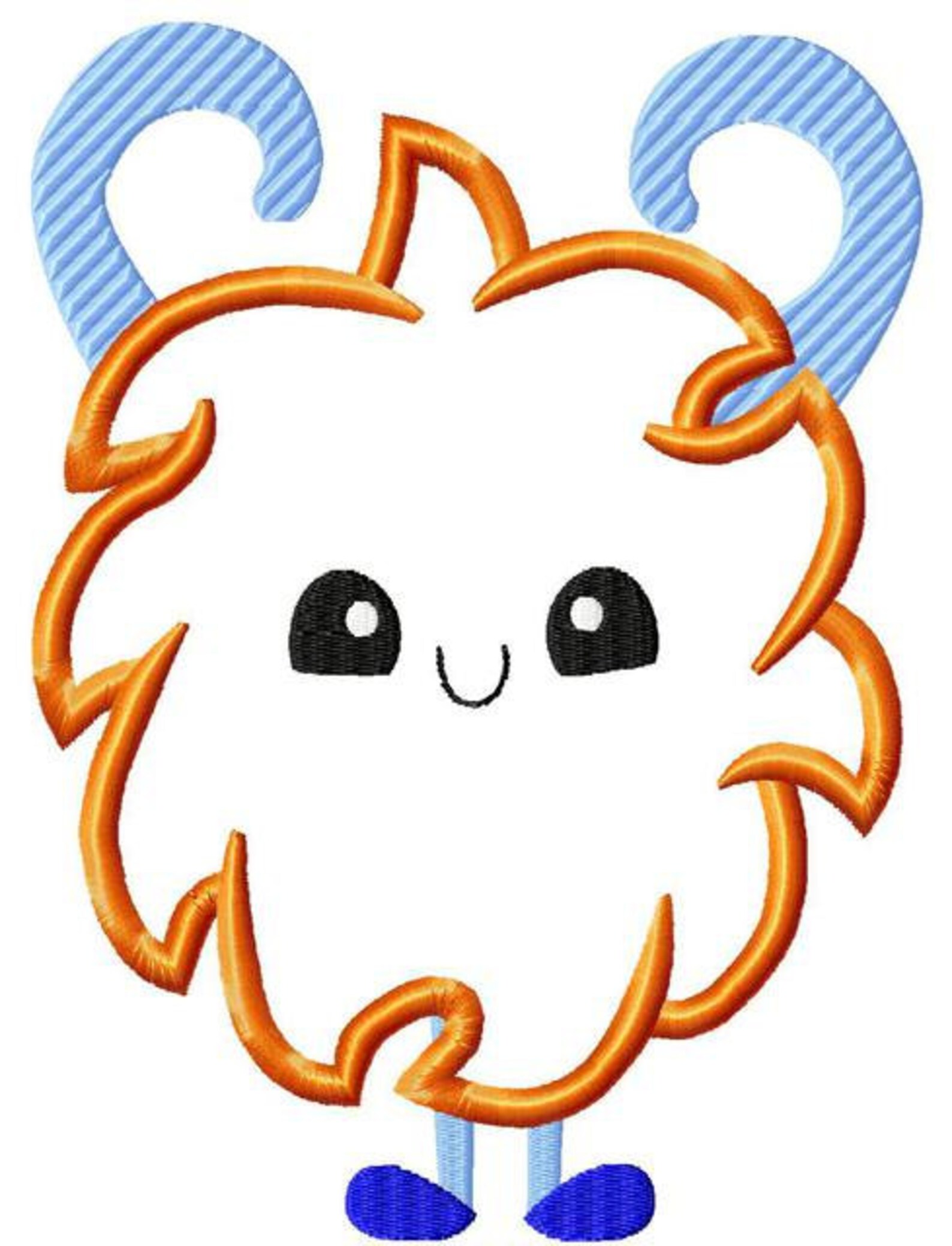 Monster Applique machine embroidery Design instant download | Etsy