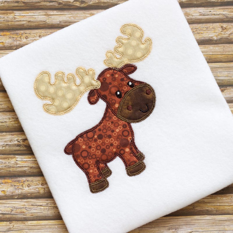 Moose Applique - Etsy
