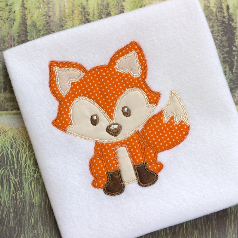 Fox Applique - Etsy