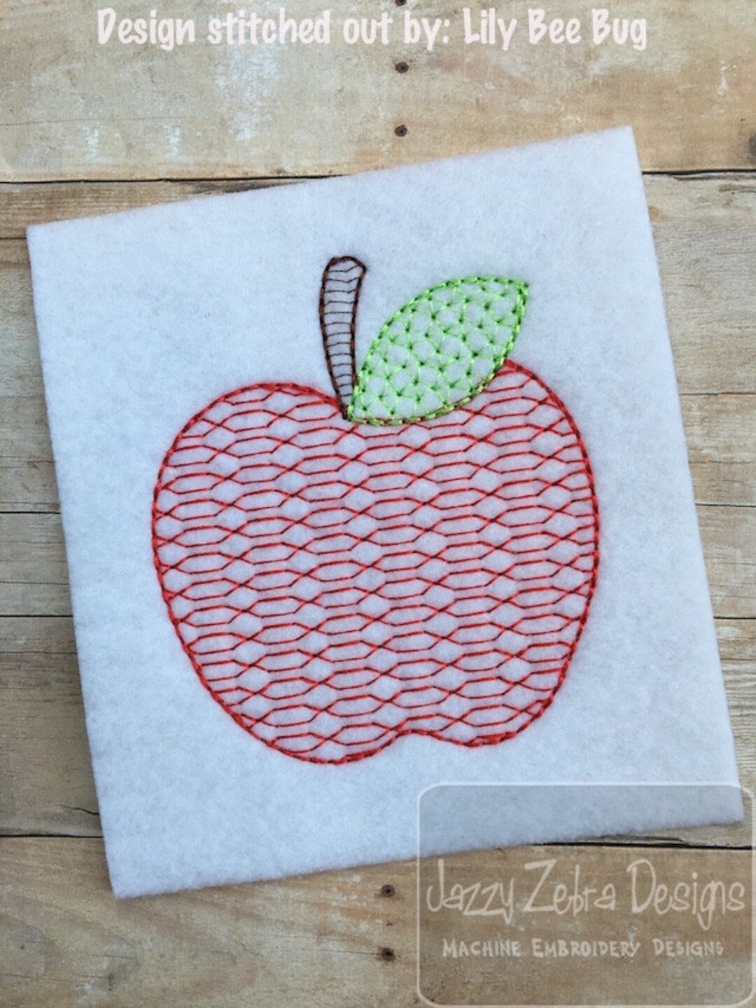 Apple Motif Filled Machine Embroidery Design - Etsy