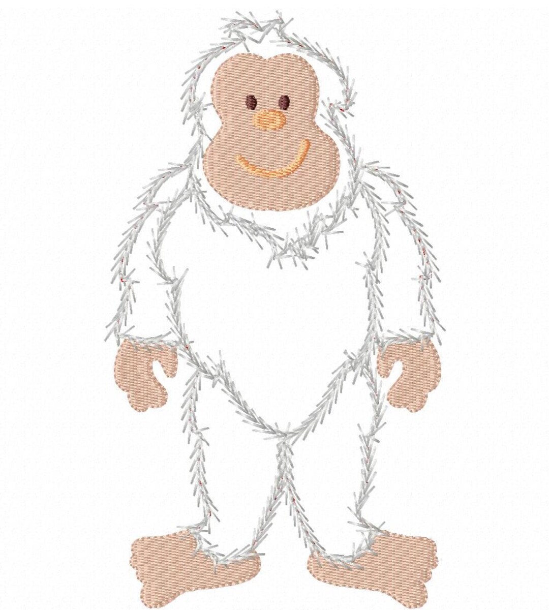 Yeti Appliqué Machine Embroidery Design - Etsy