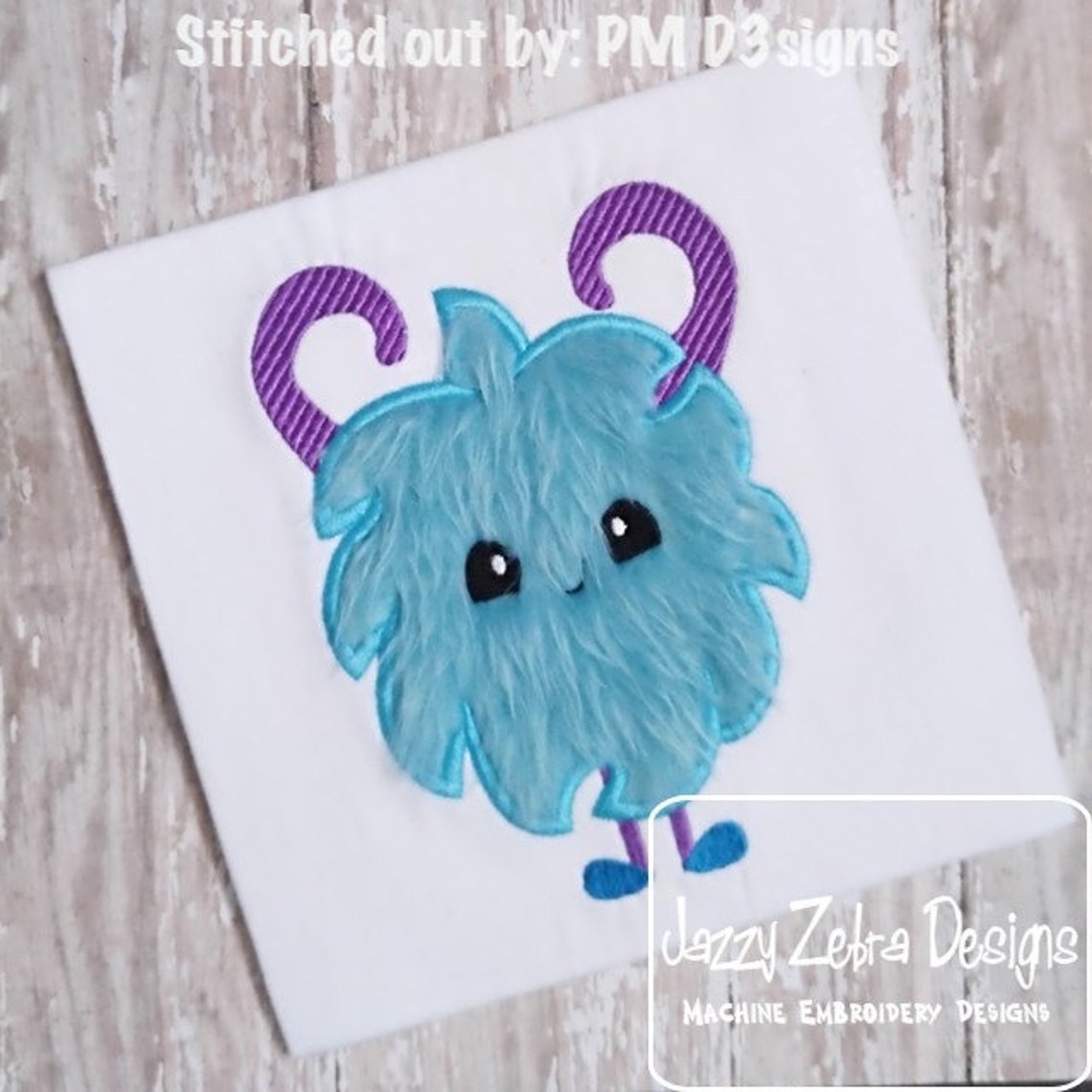 Monster Applique machine embroidery Design instant download | Etsy