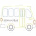 School Bus Vintage Stitch Machine Embroidery Design - Etsy