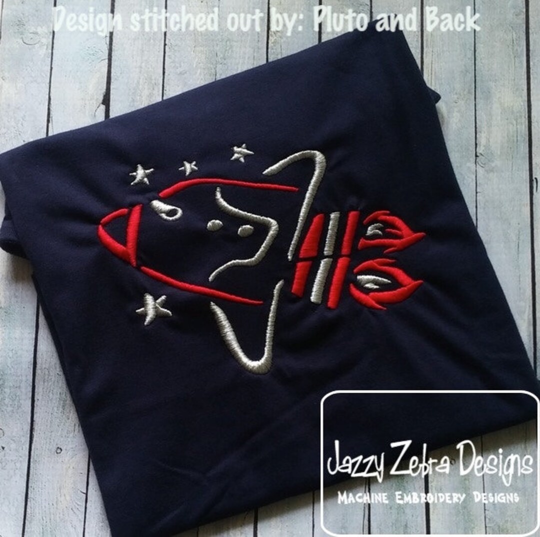 Space Shuttle Satin Stitch Machine Embroidery Design - Etsy