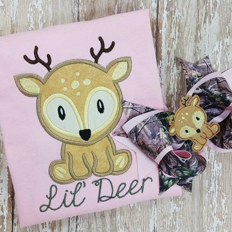 Deer Applique - Etsy