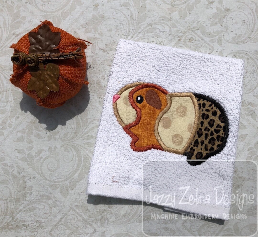 Fuzzy Guinea Pig Applique Machine Embroidery Design - Etsy