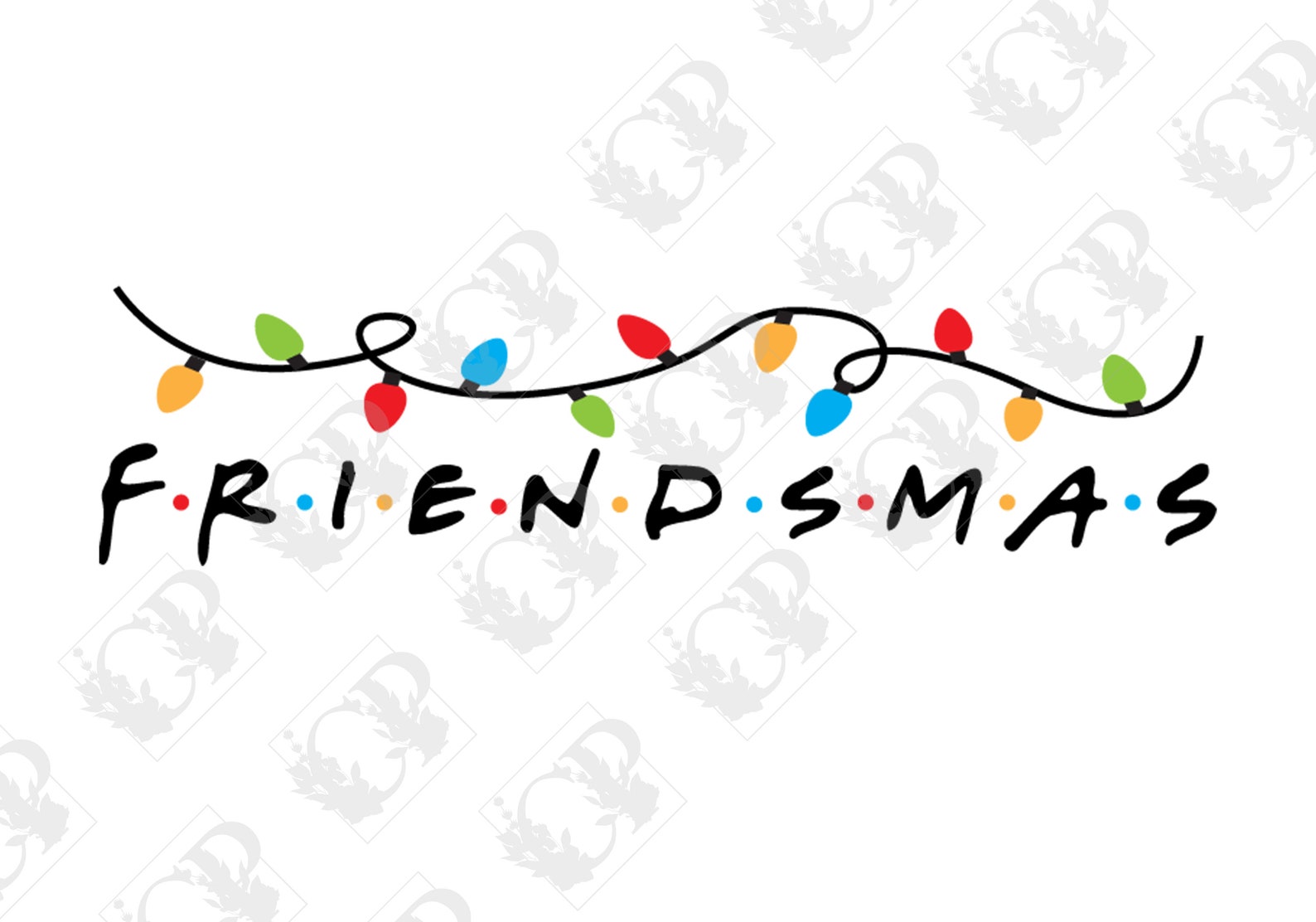 Friends Theme - "friendsmas" With Christmas Lights - Etsy