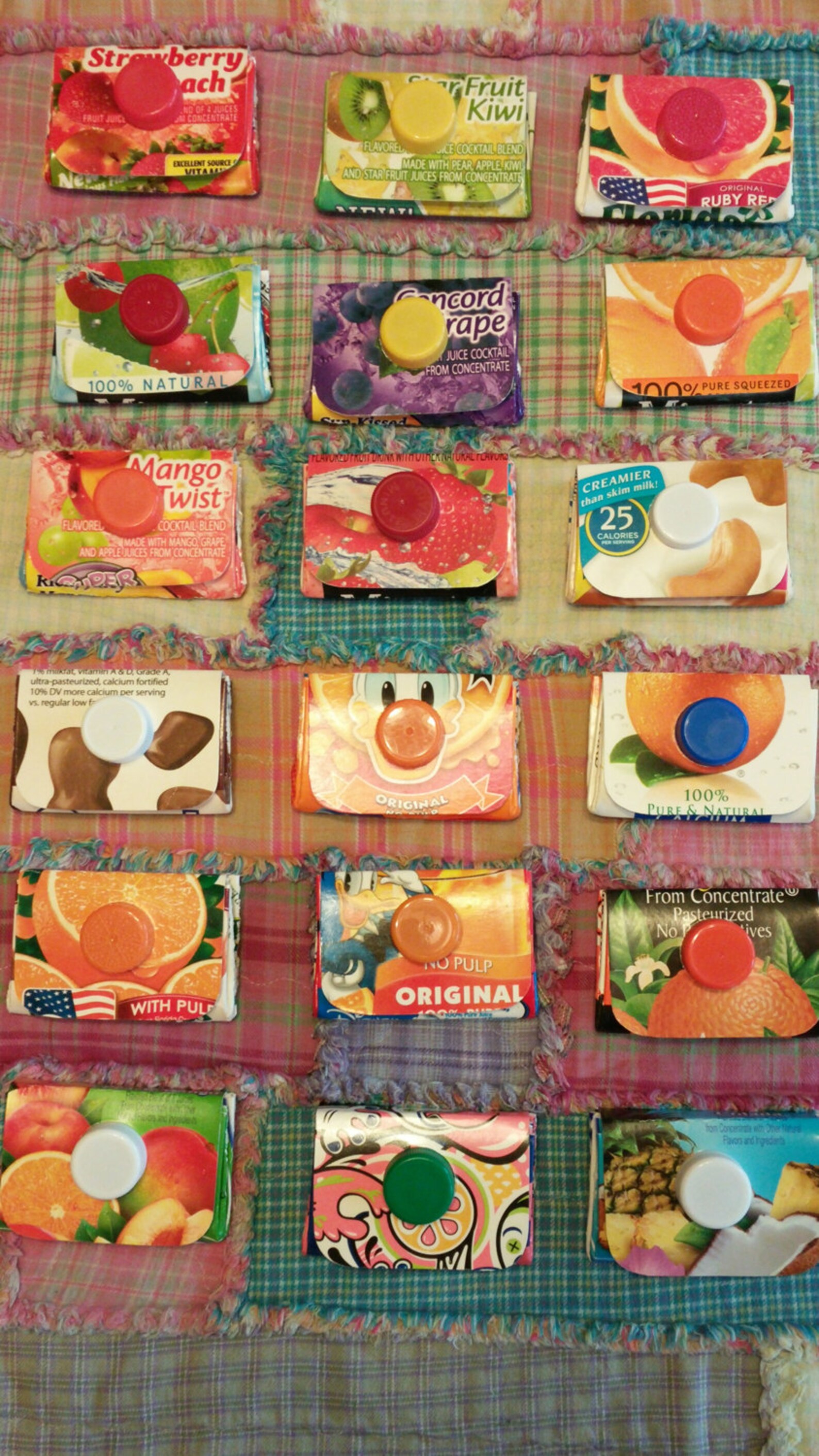 Recycled Juice Box Wallets - Etsy