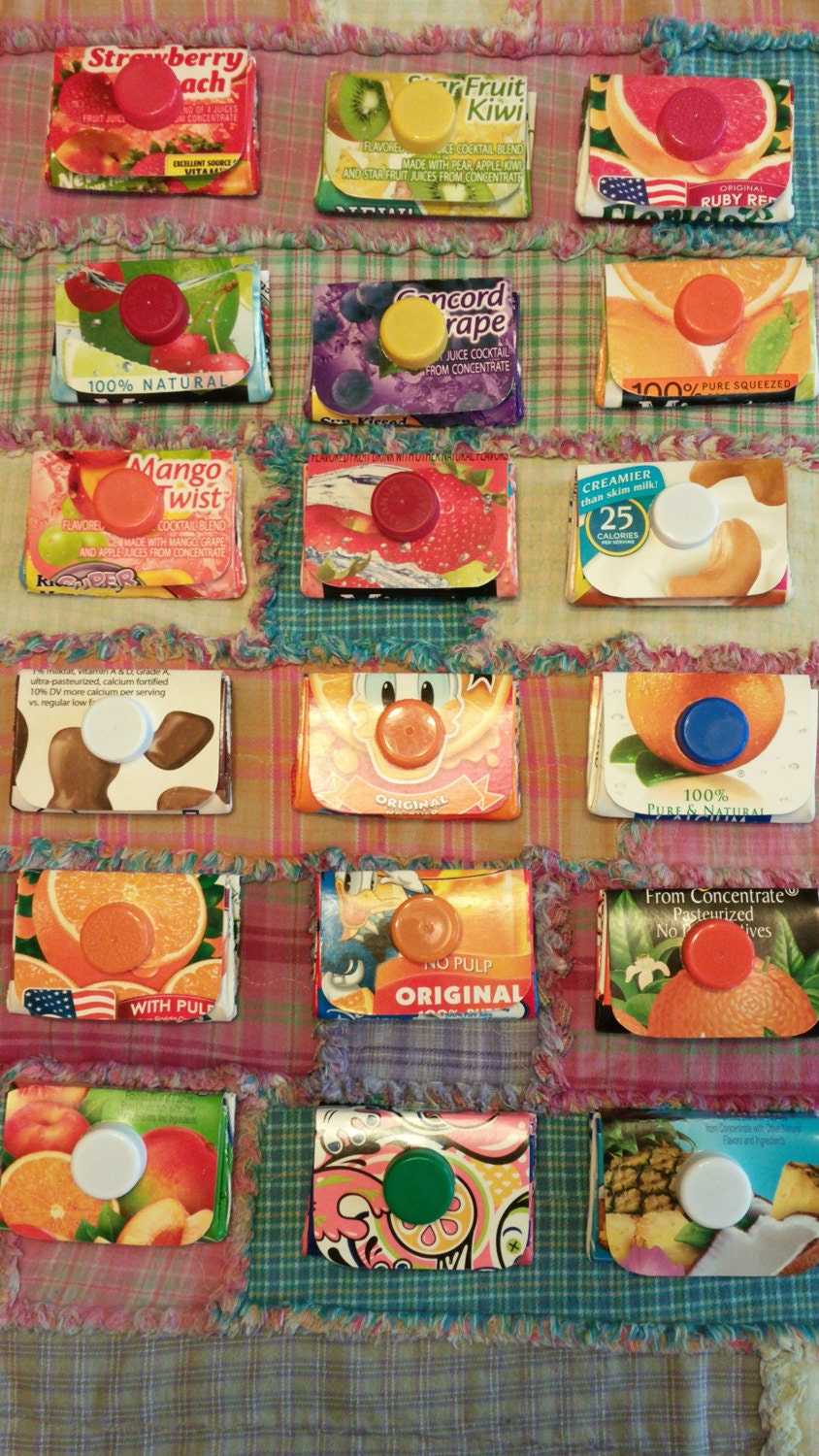 Recycled Juice Box Wallets - Etsy