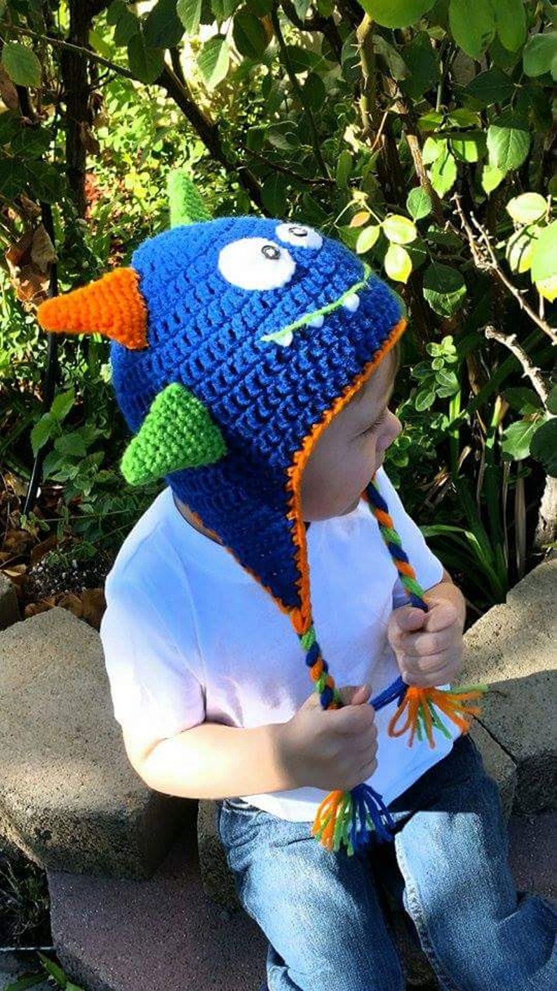 Monster Beanie - Etsy