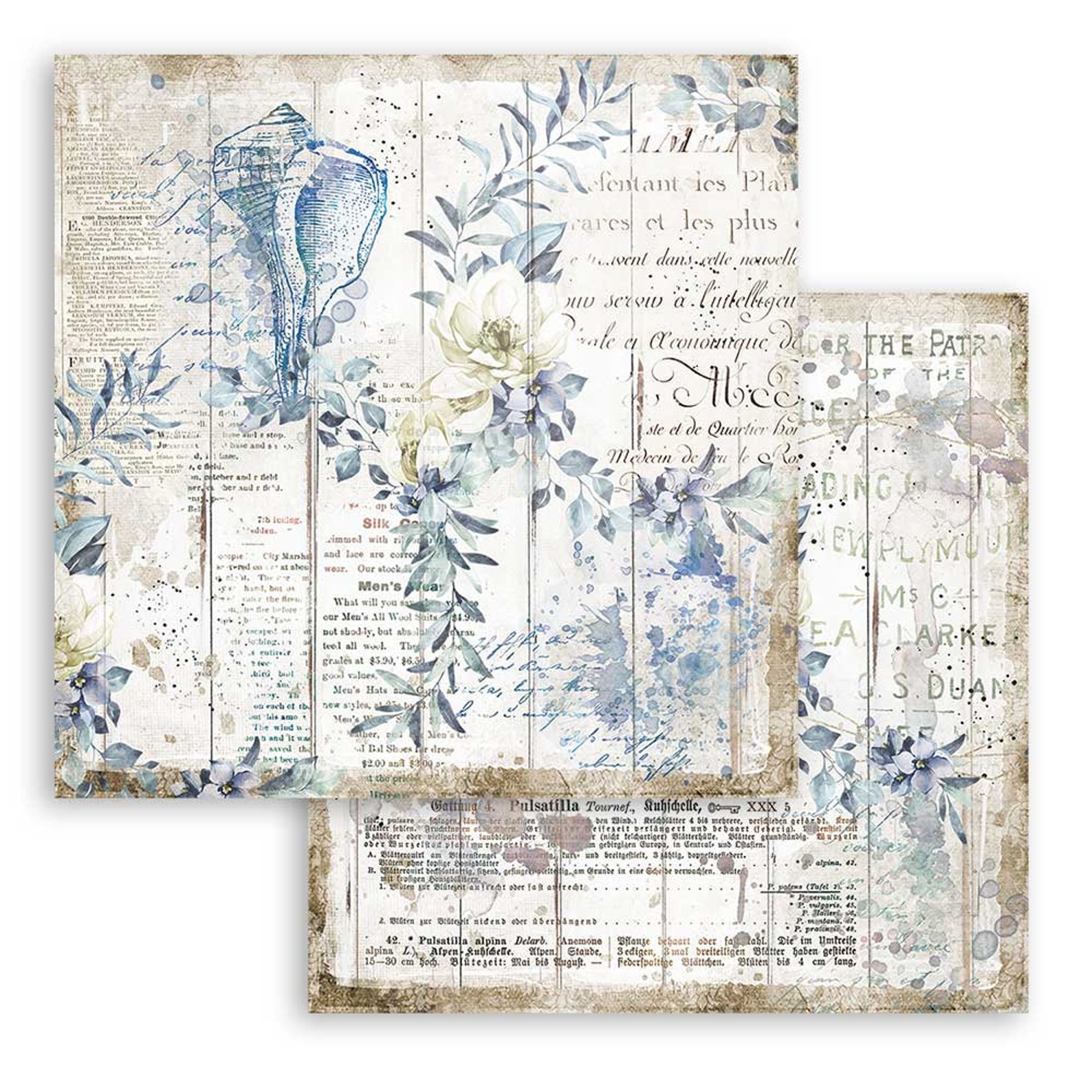 Stamperia Romantic Collection SEA DREAM 12x12 Double - Etsy Stamperia Romantic Collection SEA DREAM 12x12 Double - Etsy
