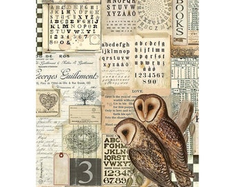 STAMPERIA ALCHEMY ROUNDS Decoupage Rice Paper A4 DFSA4662 - Etsy