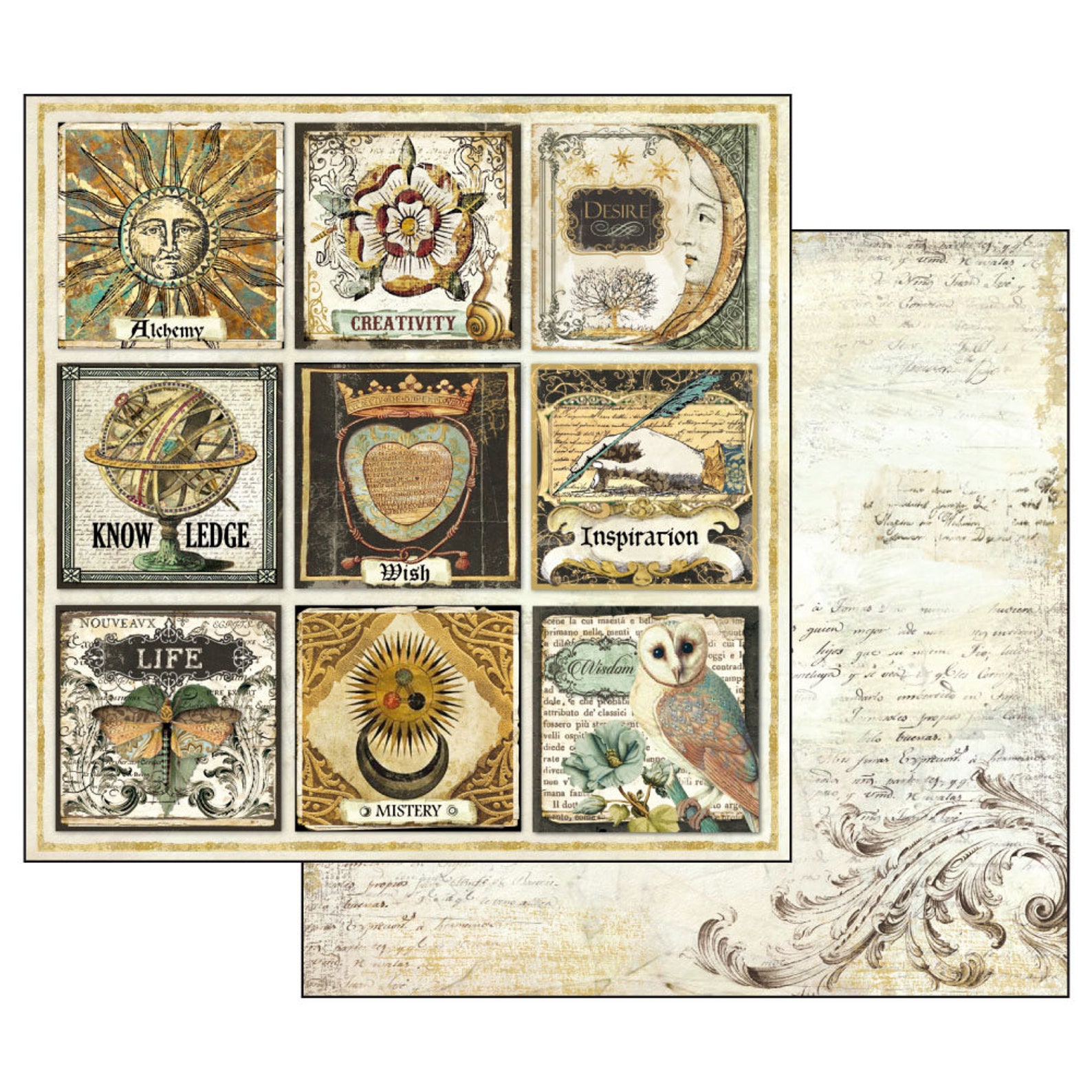 Stamperia ALCHEMY 12x12 Double Faced Scrapbook Paper 10 PCS - Etsy