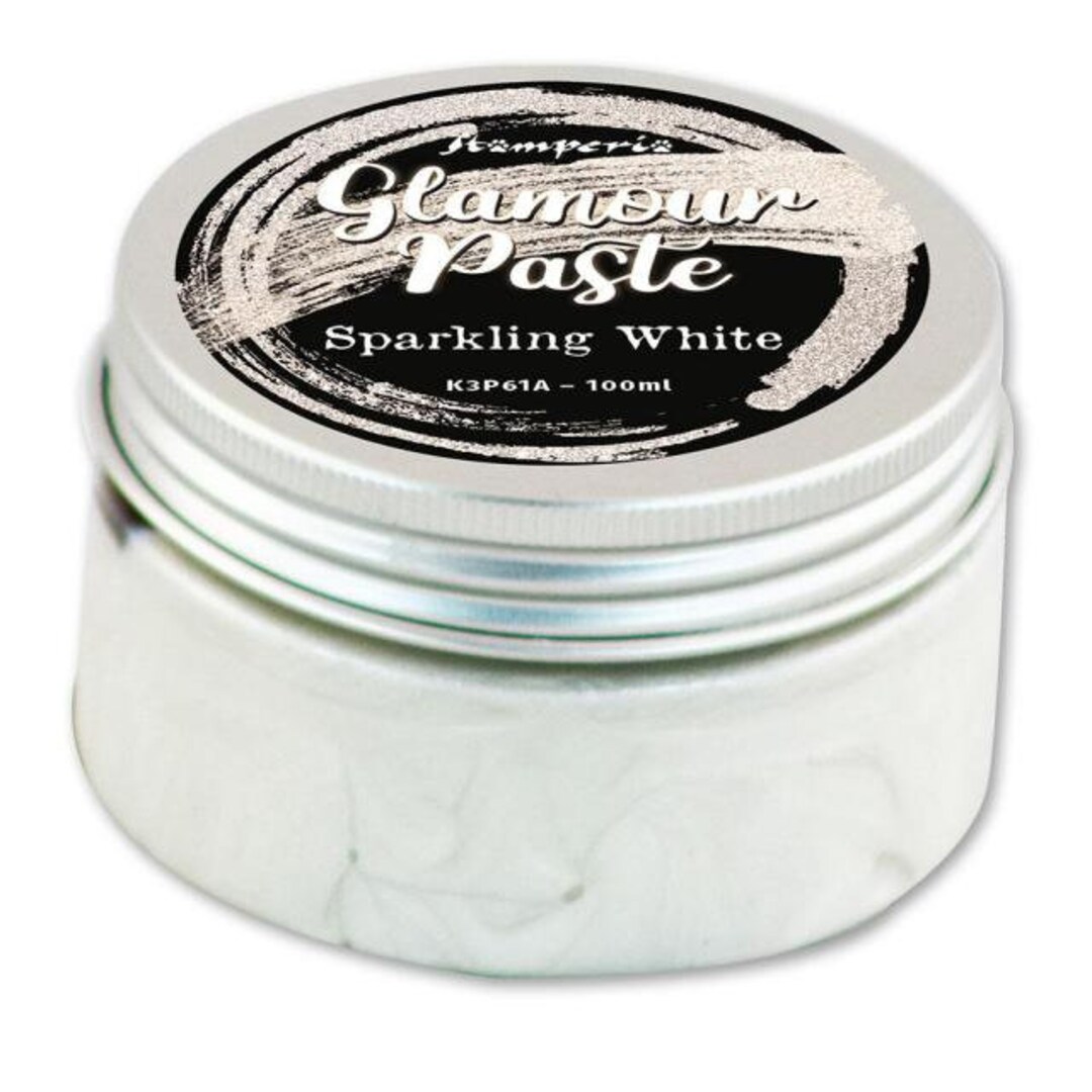 Stamperia Glamour Paste SPARKLING WHITE Shimmer 100 Ml K3P61A - Etsy
