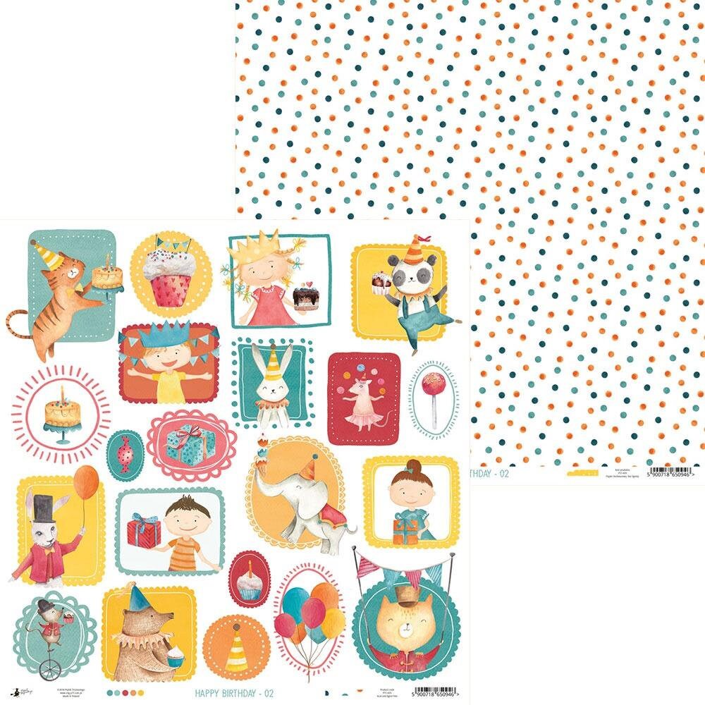 P13 HAPPY BIRTHDAY 12x12 Paper Pack 12 Sheets Bonus on | Etsy