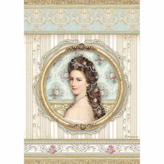 Stamperia PRINCESS Portrait Decoupage A4 Rice Paper | Etsy