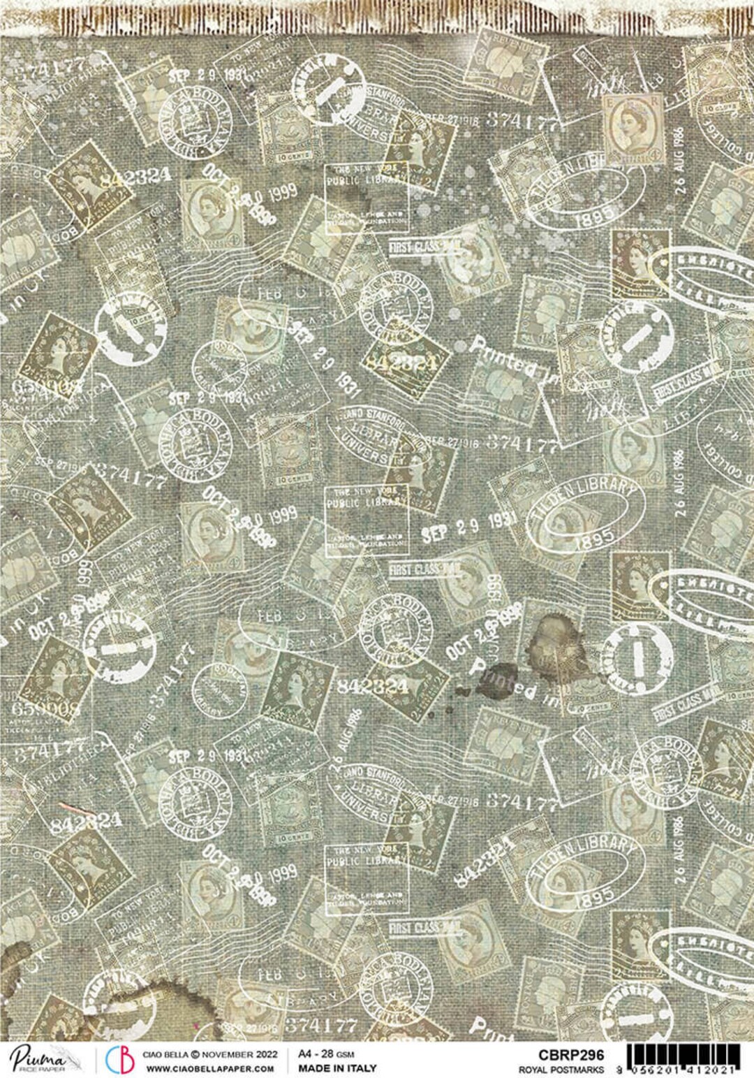 Ciao Bella London Calling ROYAL POSTMARKS Decoupage Rice Paper A4 # ...