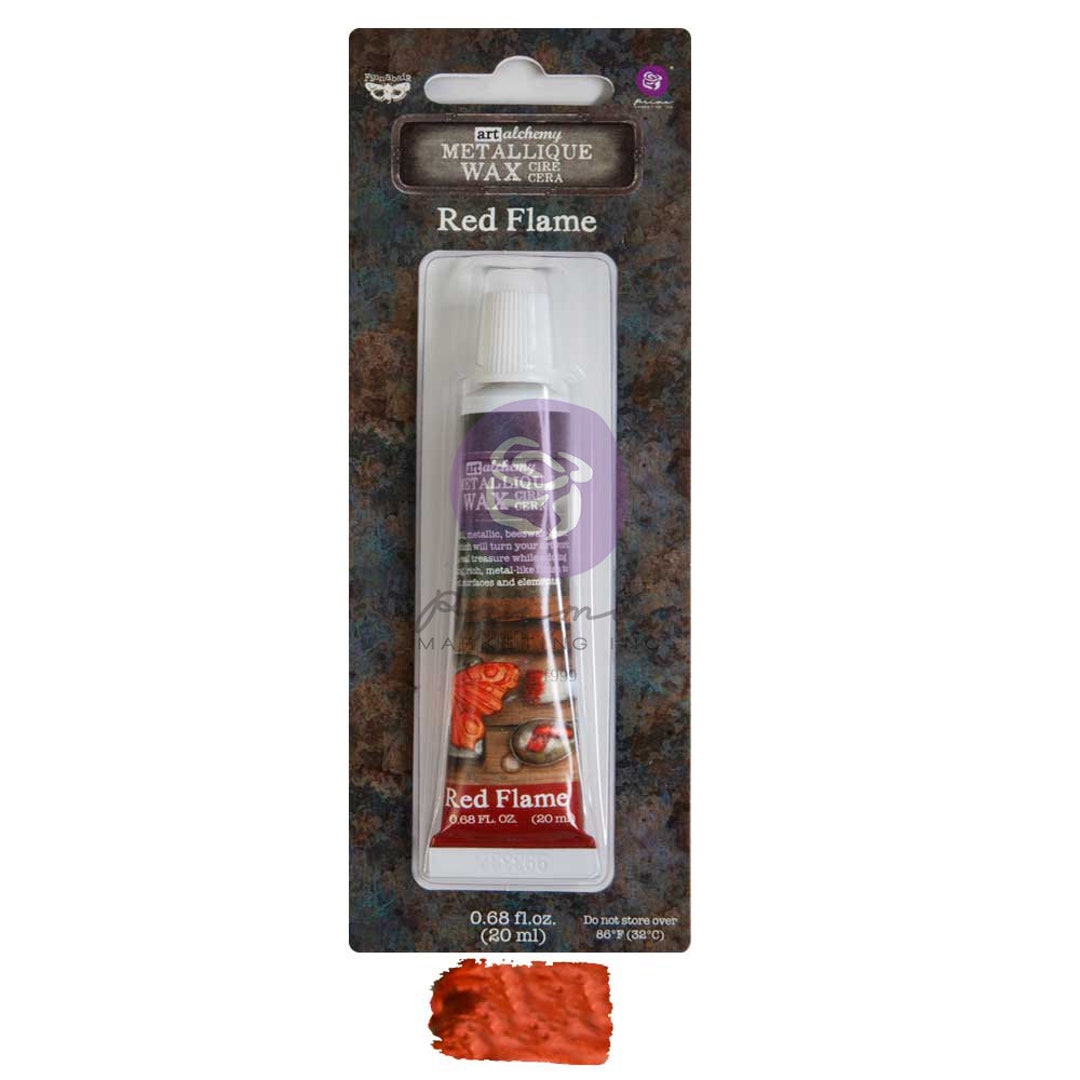 Finnabair Art Alchemy Prima RED FLAME METALLIQUE Wax .68 Oz Tube ...