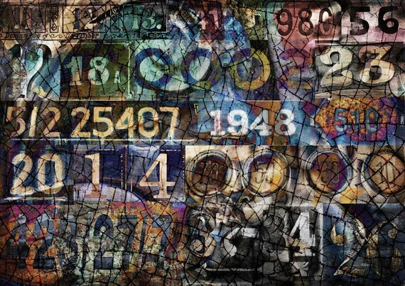 Decoupage Queen NUMBER MOSAIC A4 Rice Paper Dqrp0165 | Etsy