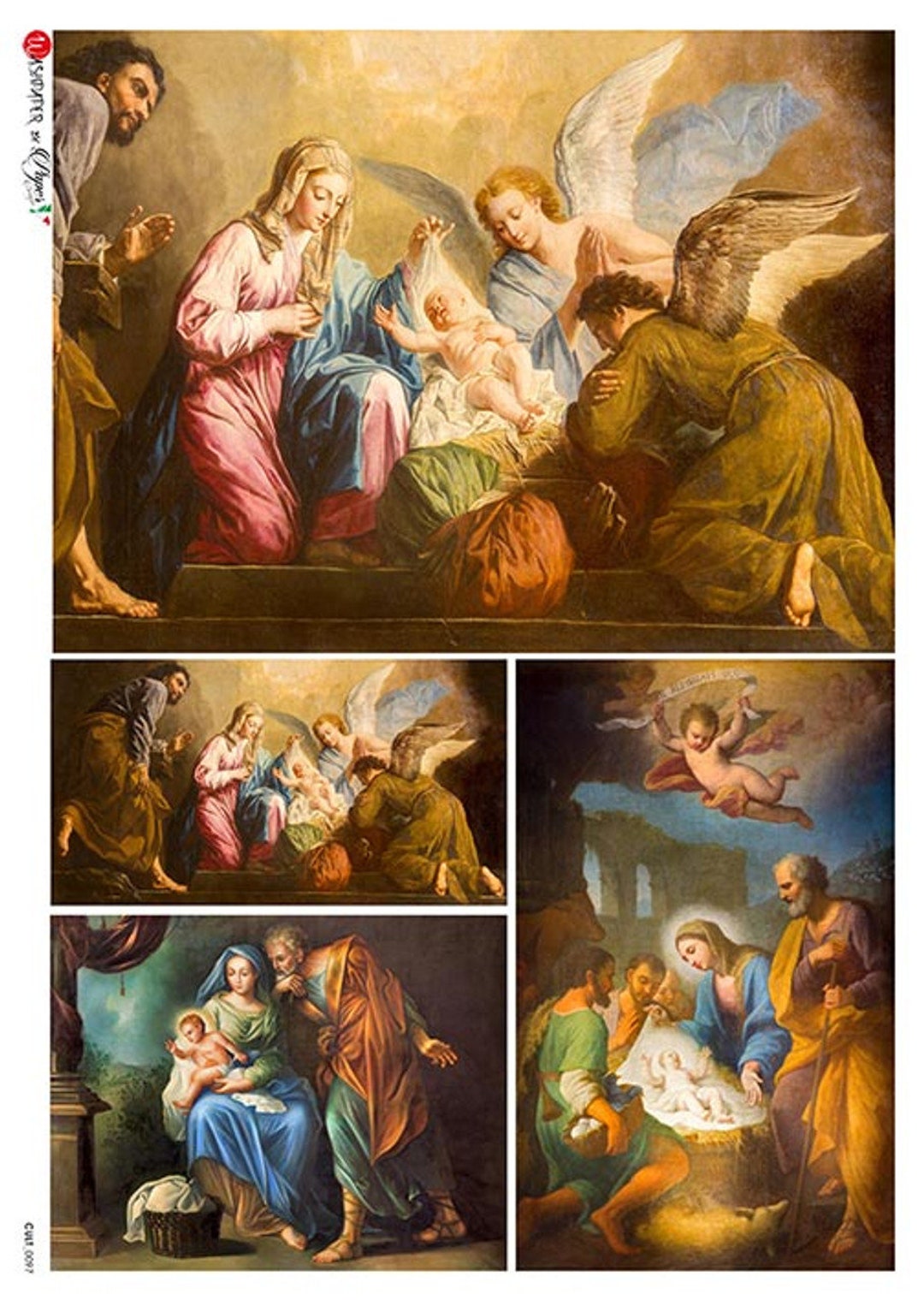 Paper Designs NATIVITY SCENES A4 Decoupage Rice Paper CULT 0097 - Etsy