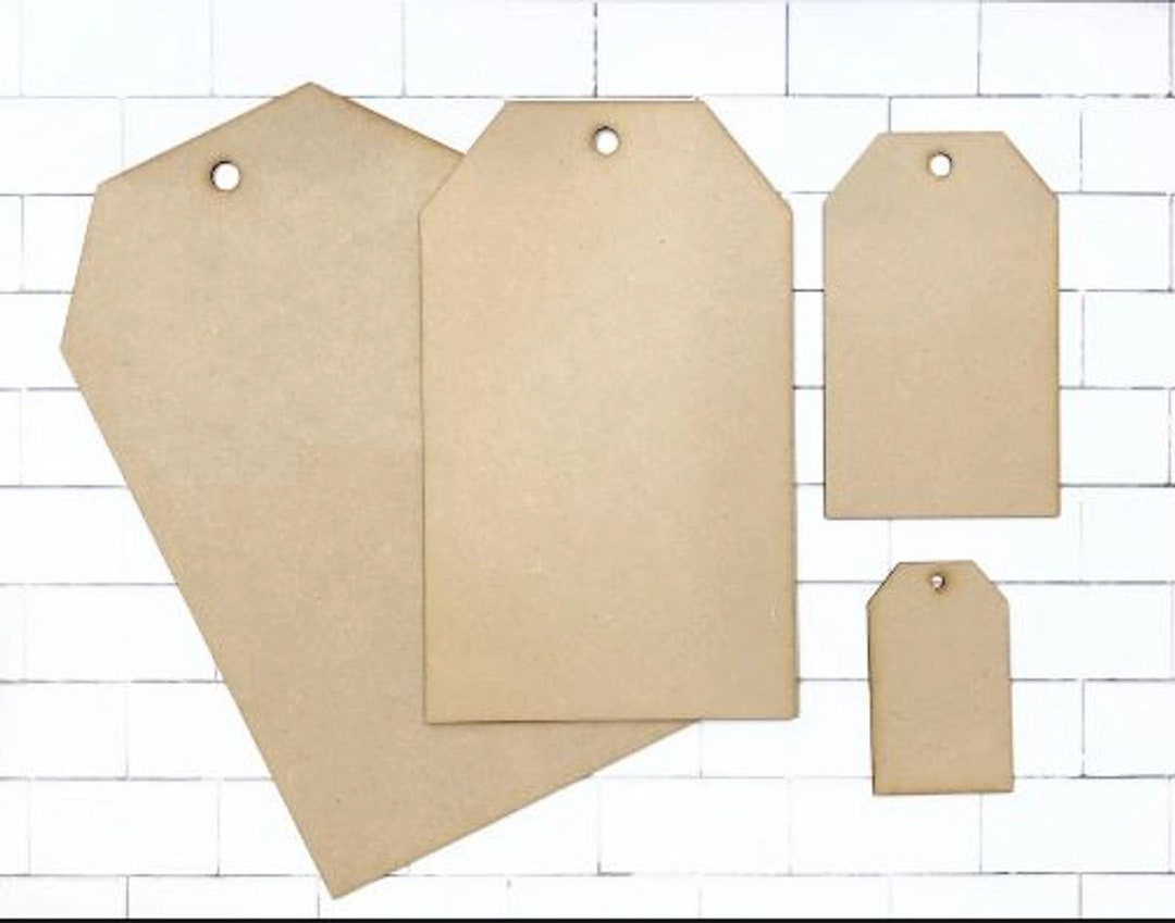 Decoupage Queen Life Beautiful Design HDF Blank Tags, Medium DQHDF0001M ...