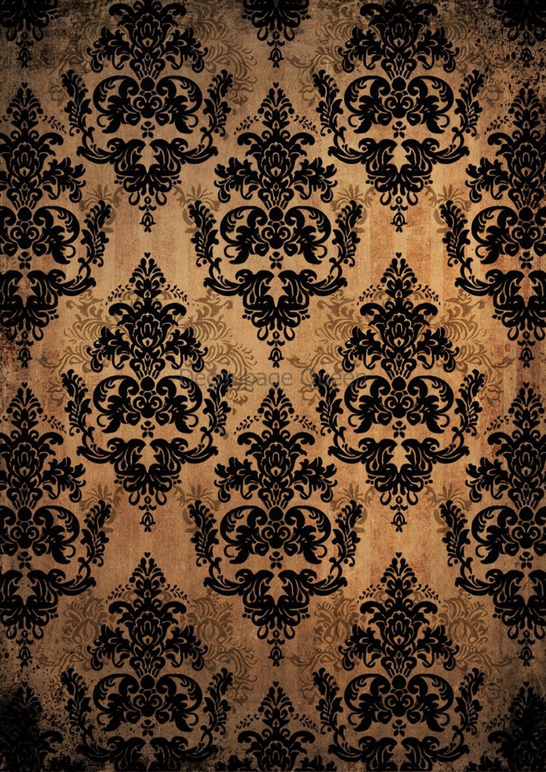 Decoupage Queen GOTHIC DAMASK A4 Rice Paper DQRP0620 - Etsy