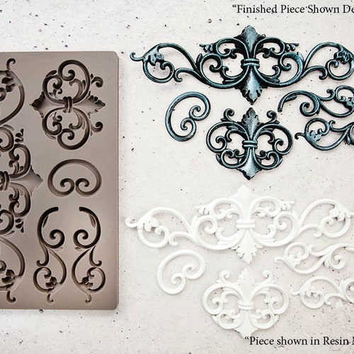 Royalty Re-design Mould by Prima for Mixed Media Art Home | Etsy