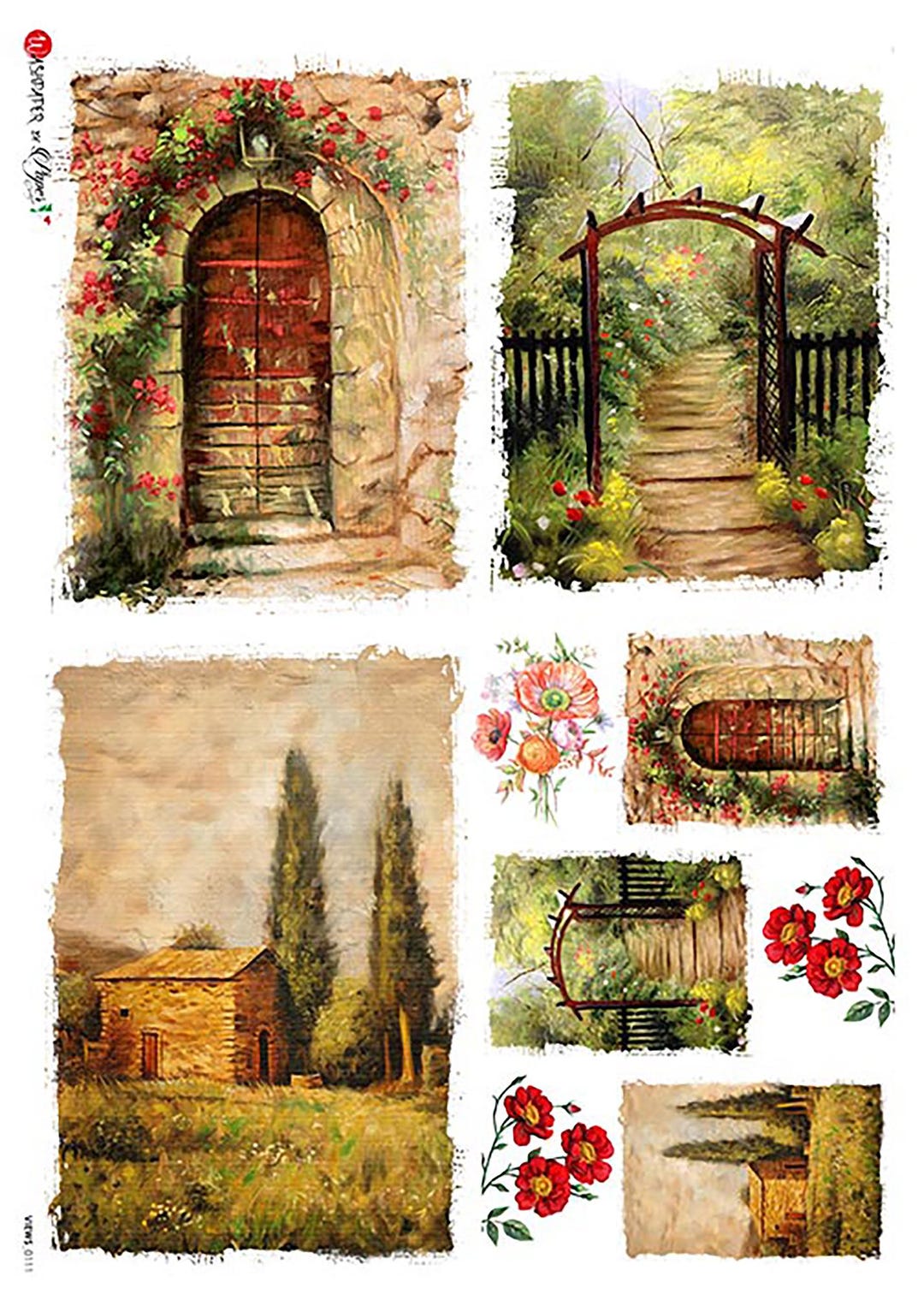 Paper Designs VIEWS 0111 A4 Decoupage Rice Paper - Etsy