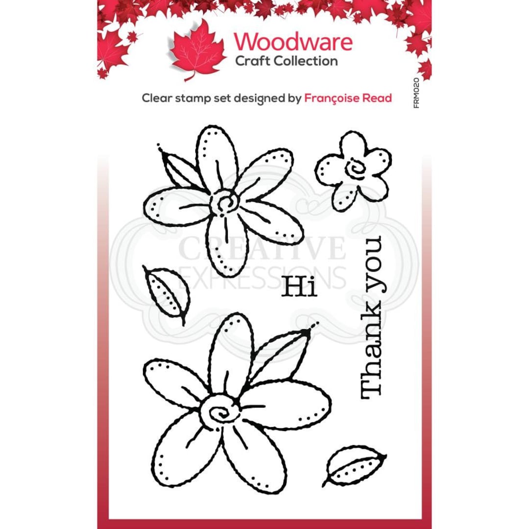 Woodware Craft Collection DAISIES Clear Stamp Set 7 Pieces #FRM020 - Etsy