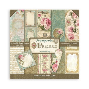 PRECIOUS 8X8 Double Faced Paper 10 Sheets + Bonus #SBBS95 - Etsy
