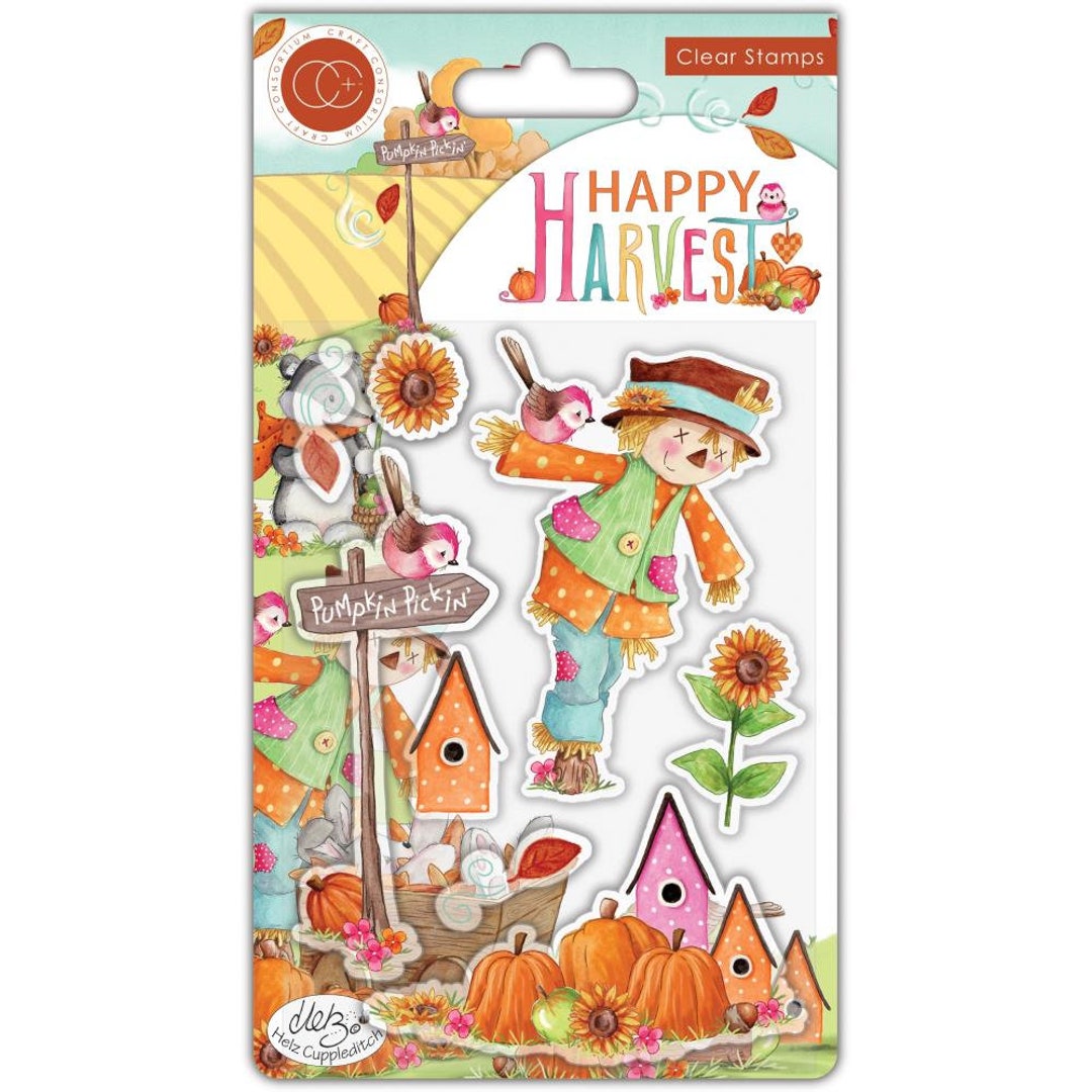 Craft Consortium HAPPY HARVEST Clear Stamps 4x6 CCSTMP084 - Etsy