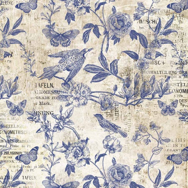 Toile Decoupage Paper - Etsy
