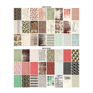 Tim Holtz Idea-ology BACKDROPS CHRISTMAS 2024 Collage Paper 24 Pcs ...