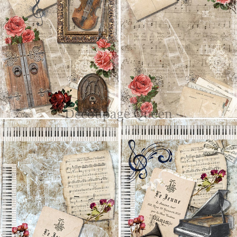 Music Decoupage - Etsy