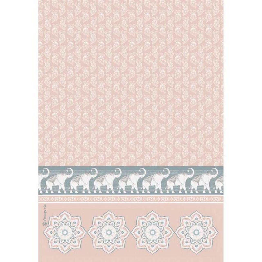 Elephants Rice Paper: Stamperia 26 Secrets of India A4 Decoupage ...