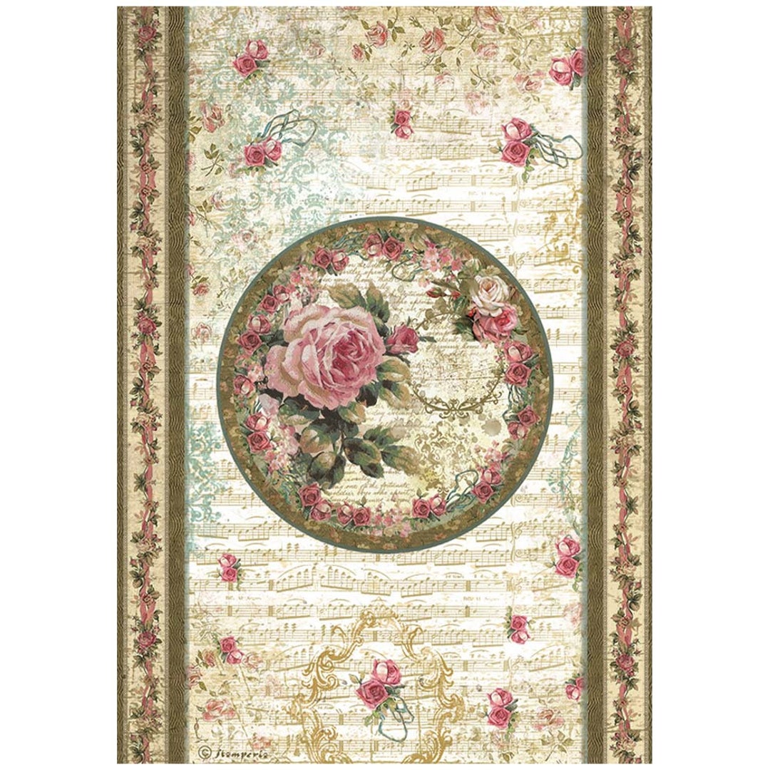Stamperia PRECIOUS PRECIOUS PEONY Decoupage Rice Paper A4 #DFSA4827 - Etsy