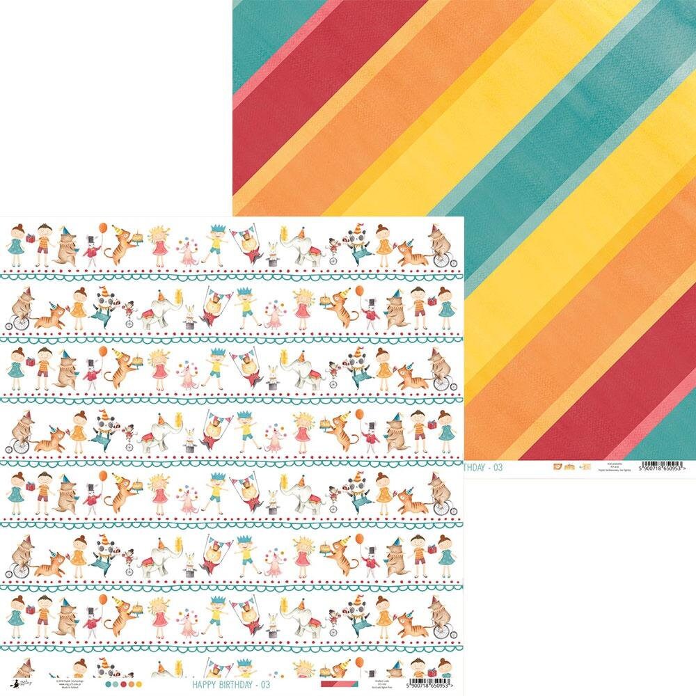 P13 HAPPY BIRTHDAY 12x12 Paper Pack 12 Sheets Bonus on | Etsy