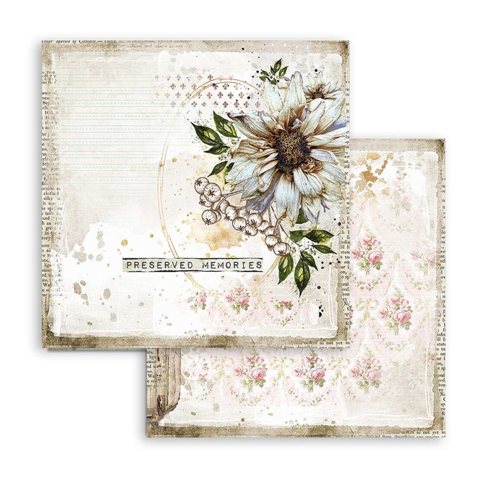 Stamperia Romantic Collection JOURNAL 8X8 Double Faced - Etsy