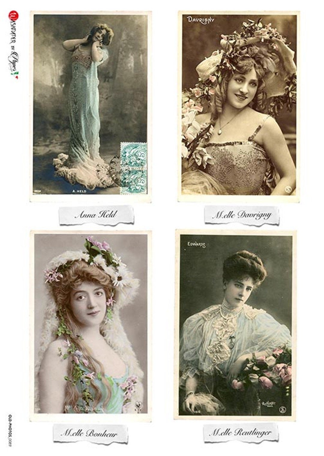 Paper Designs Old Photos PORTRAITS A4 Decoupage Rice Paper #OLD ...