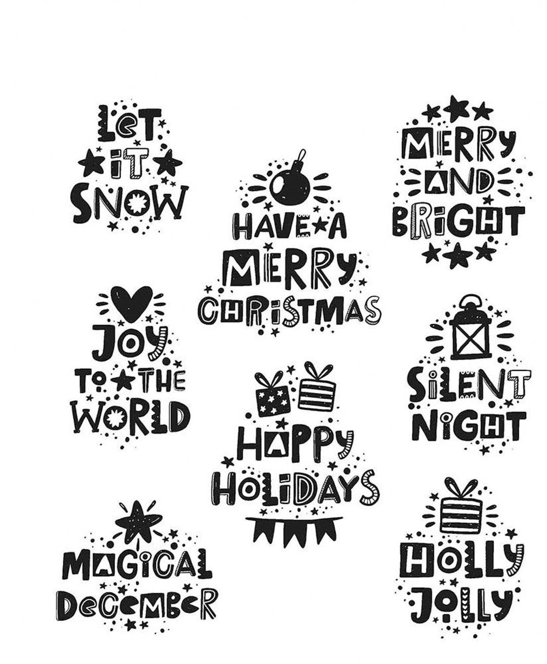Tim Holtz HOLIDAY WHATNOTS Christmas 2024 Cling Mounted Red Rubber ...