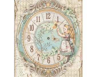 Decoupage Clock | Etsy