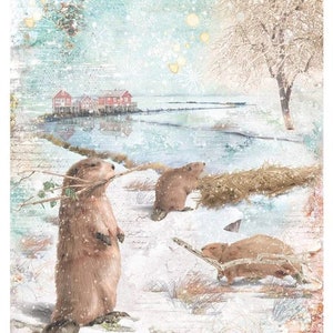 Ciao Bella BEAVERS TREE FARM Rice Paper A4 Mixed Media #CBRP199 - Etsy