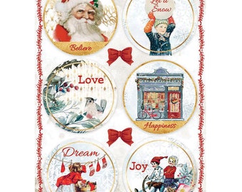 Christmas Decoupage Paper | Etsy