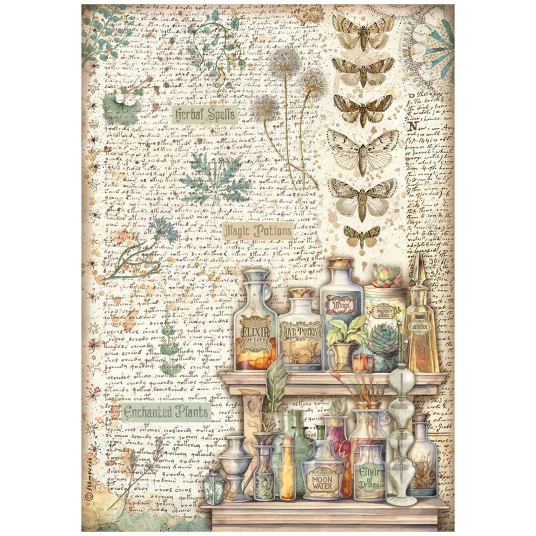 Stamperia FORTUNE ALCHEMY A4 Decoupage Rice Paper DFSA4872 - Etsy