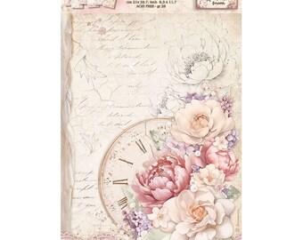Stamperia Romance Forever A4 Rice Paper,craft Supplies,card Making ...
