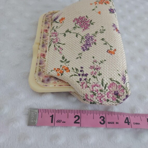 Vintage 80s Oriental Coin Purse Floral Jewelry Change… - Gem